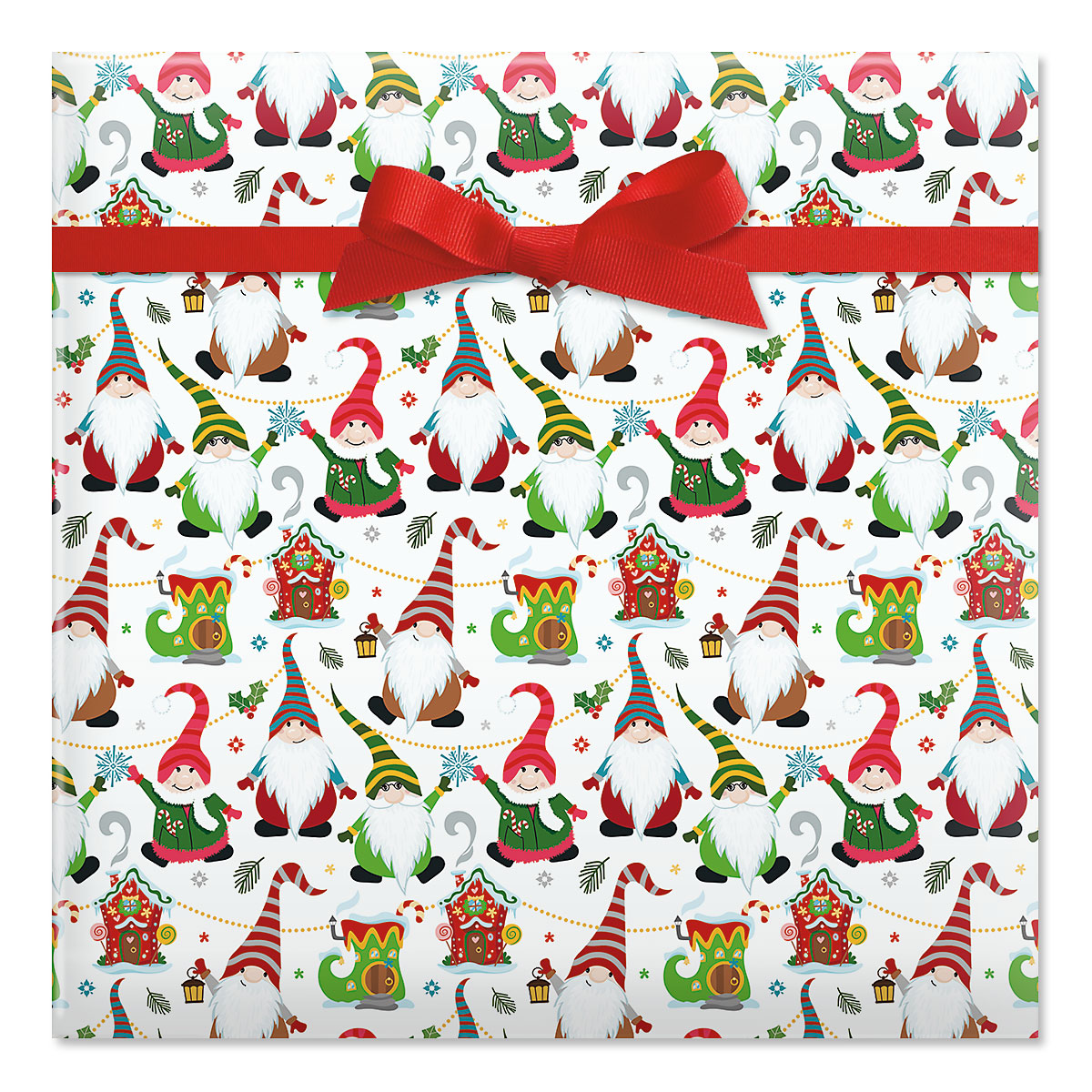 Christmas Gnomes Jumbo Rolled Gift Wrap | Current Catalog