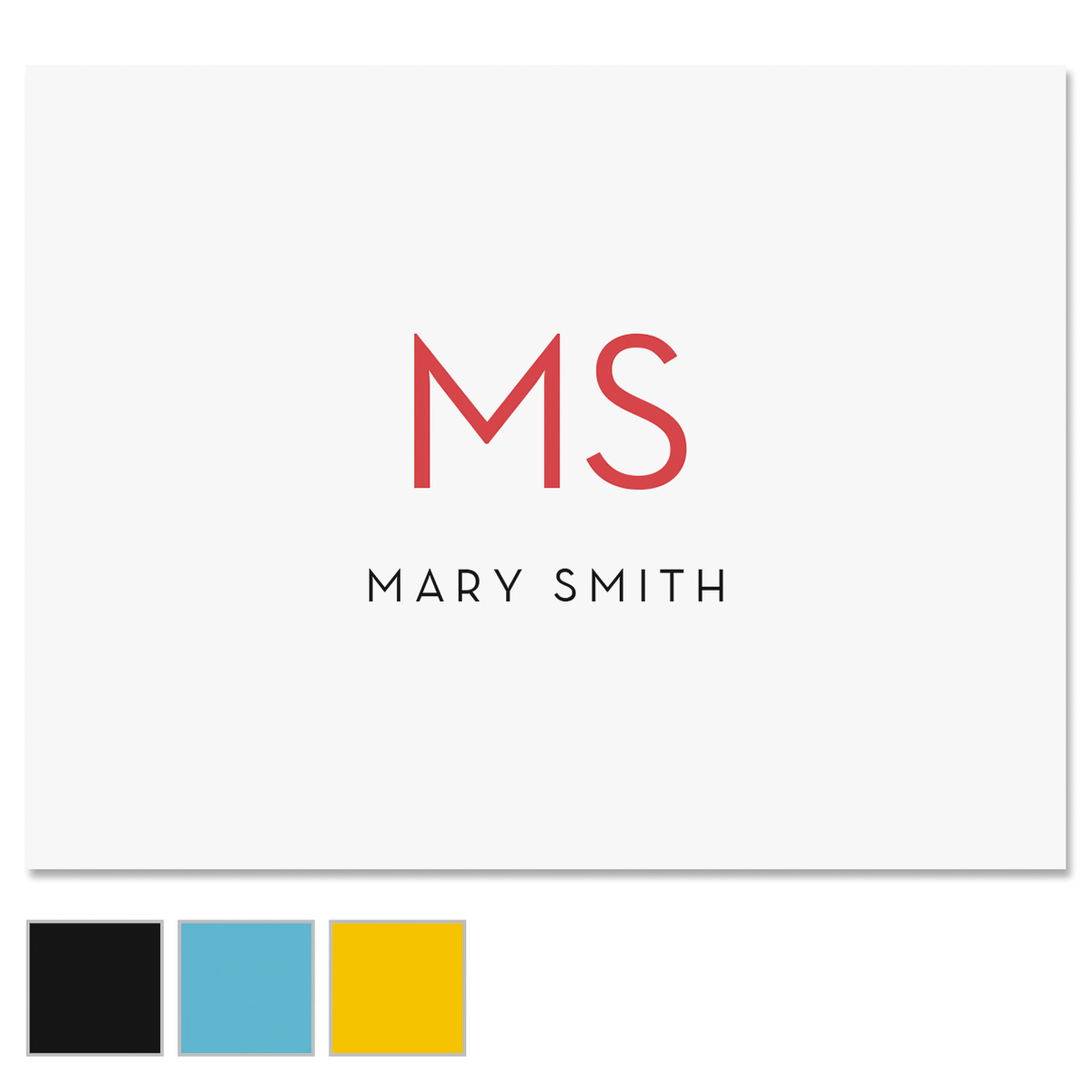 Minimalist Monogram Personalized Note Cards | Current Catalog