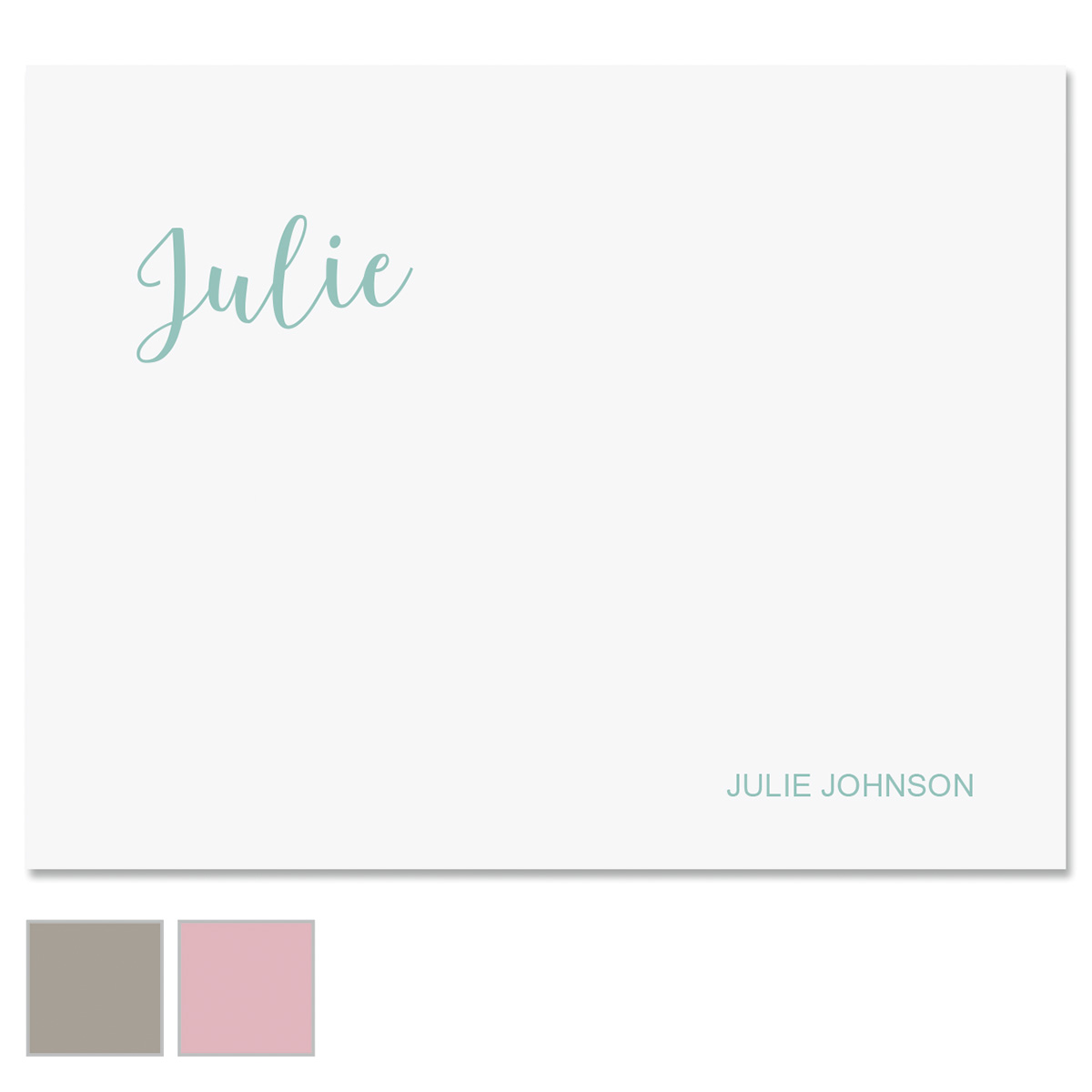 Hand Script Personalized Note Cards | Current Catalog