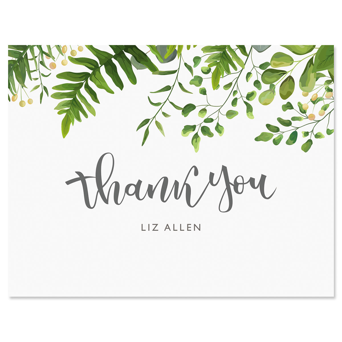 Hanging Leaves Personalized Note Cards | Current Catalog