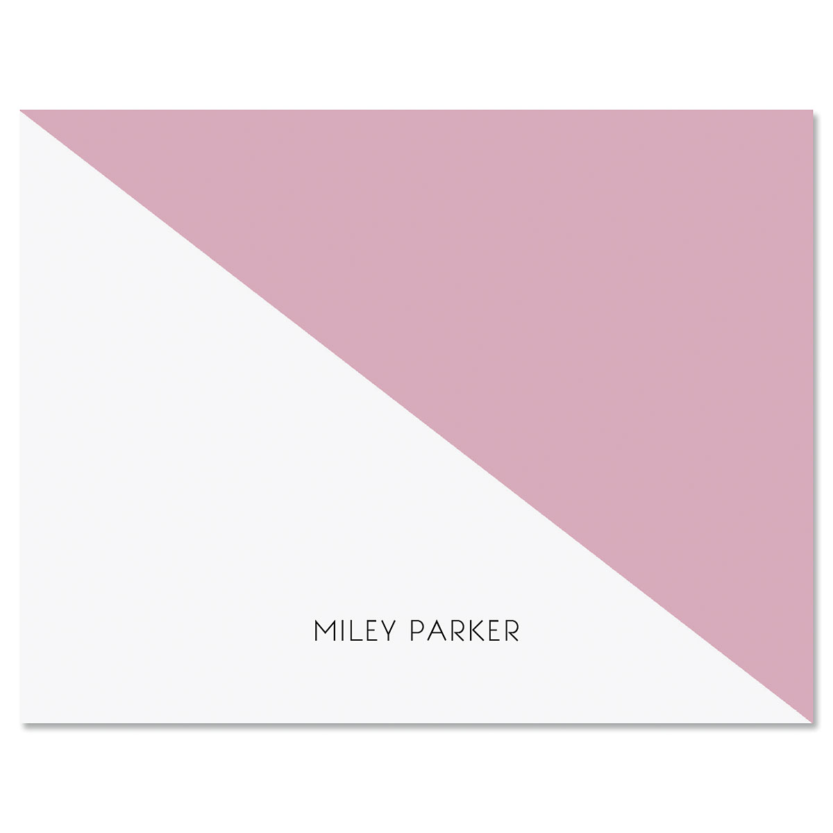 Simple Triangle Personalized Note Cards | Current Catalog