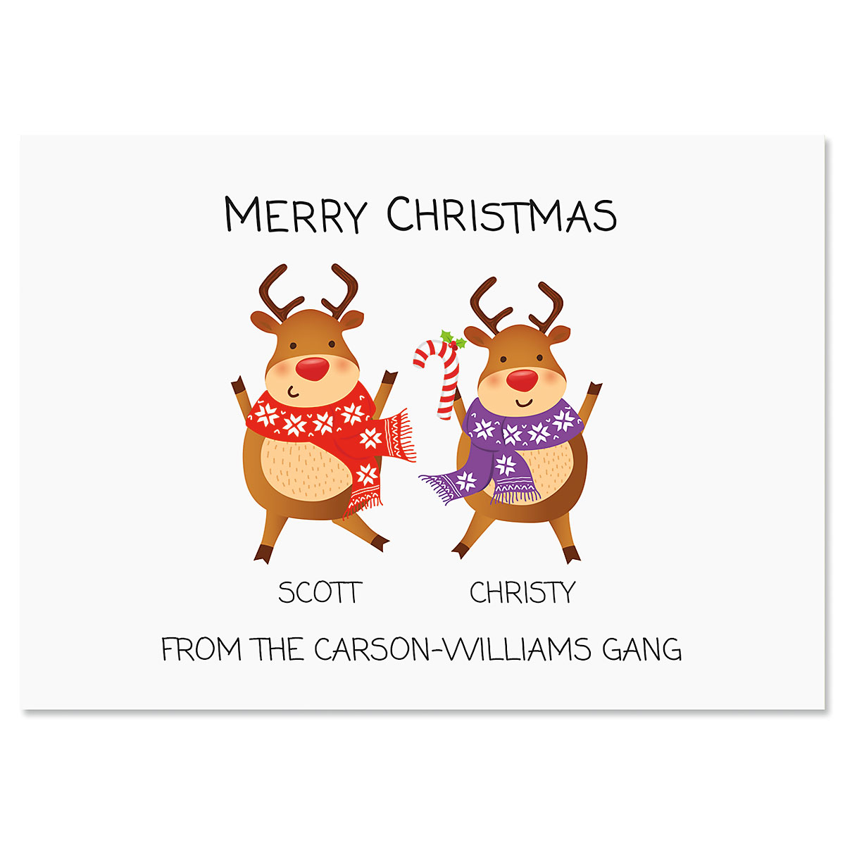 Reindeer Family Christmas Cards | Current Catalog