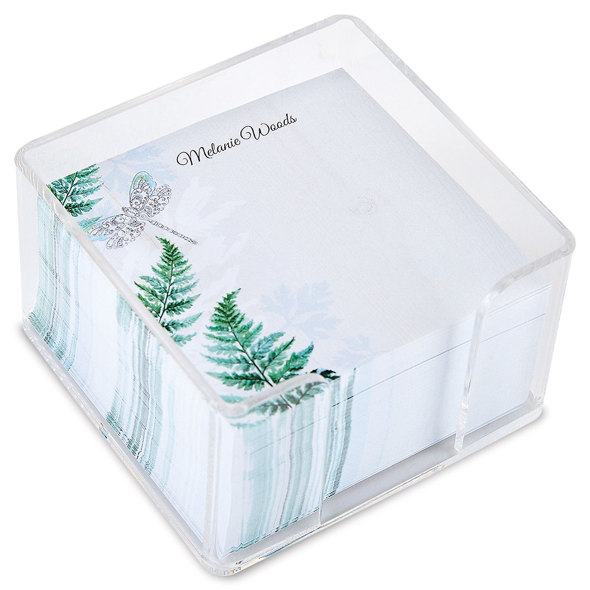Forest Impressions Personalized Note Sheets in a Cube | Current Catalog