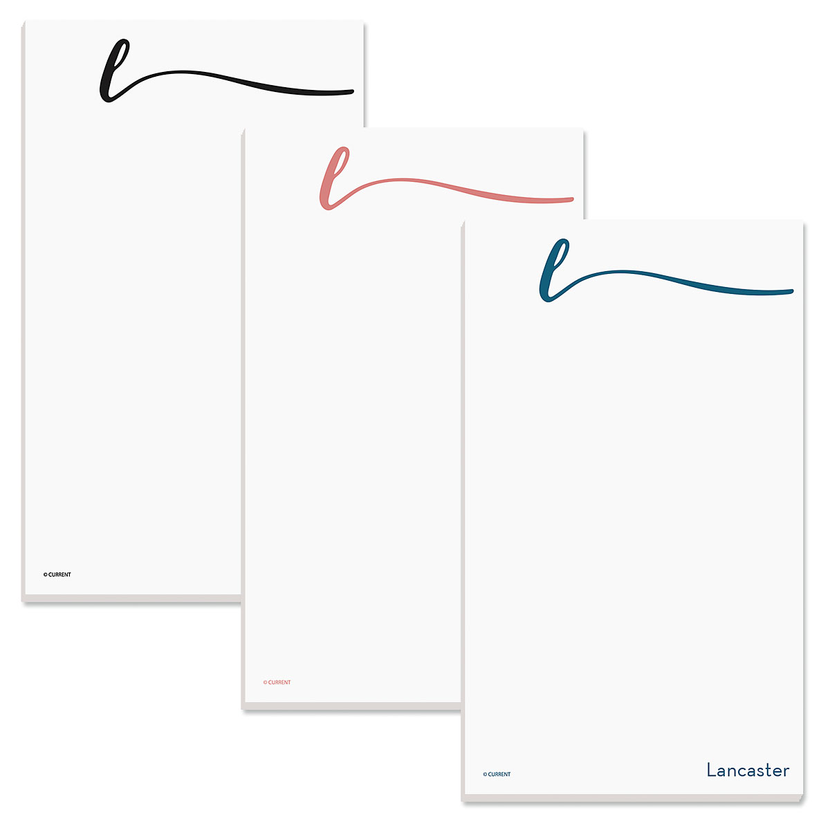 Cursive Initial Personalized Note Pads | Current Catalog