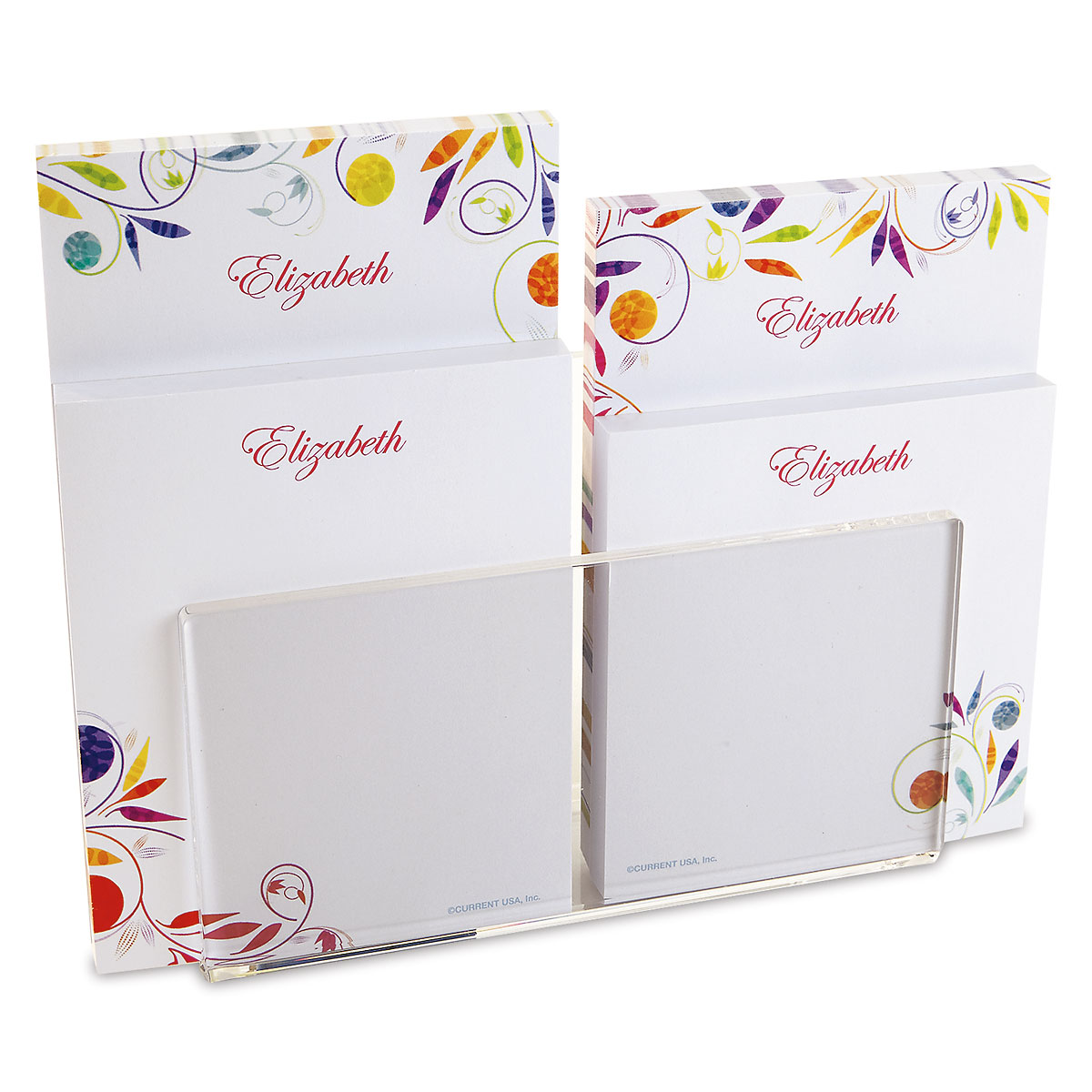 Color Swirl Personalized Notepad Set 620077-g | Current Catalog