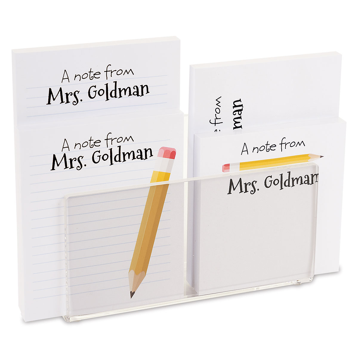 Yellow Pencil Personalized Notepad Set | Current Catalog