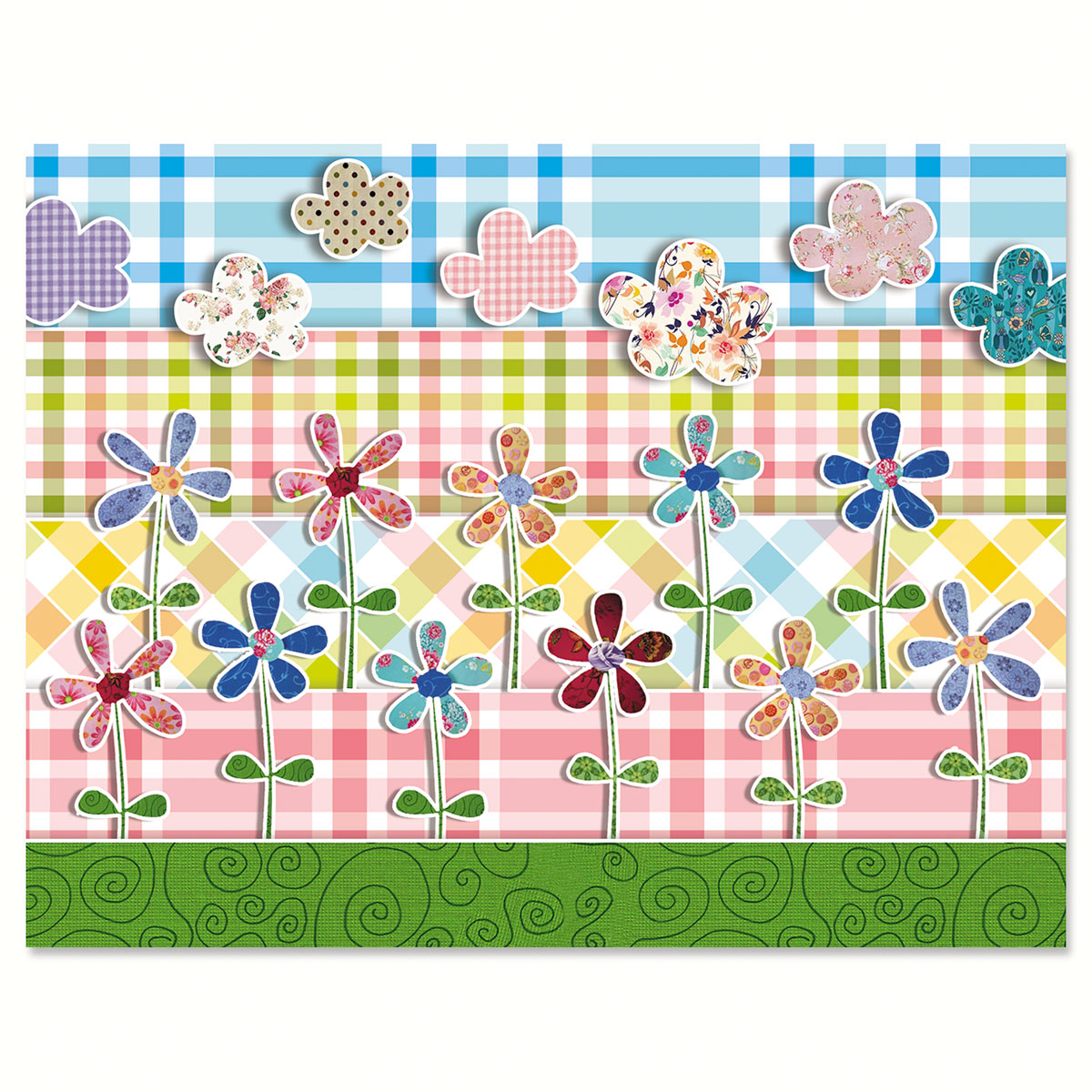 Spring Patchwork Note Cards | Current Catalog