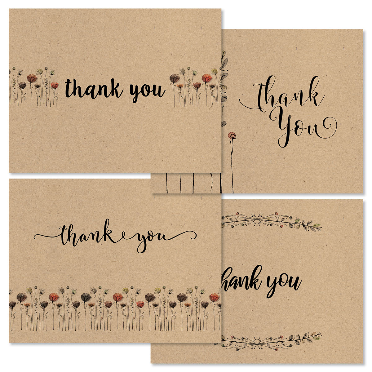 Kraft Thank You Note Cards | Current Catalog