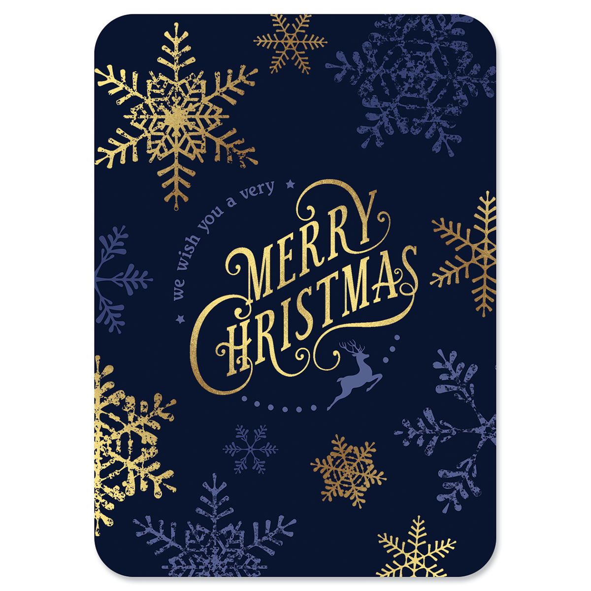 Snowflake Deluxe Foil Christmas Cards | Current Catalog