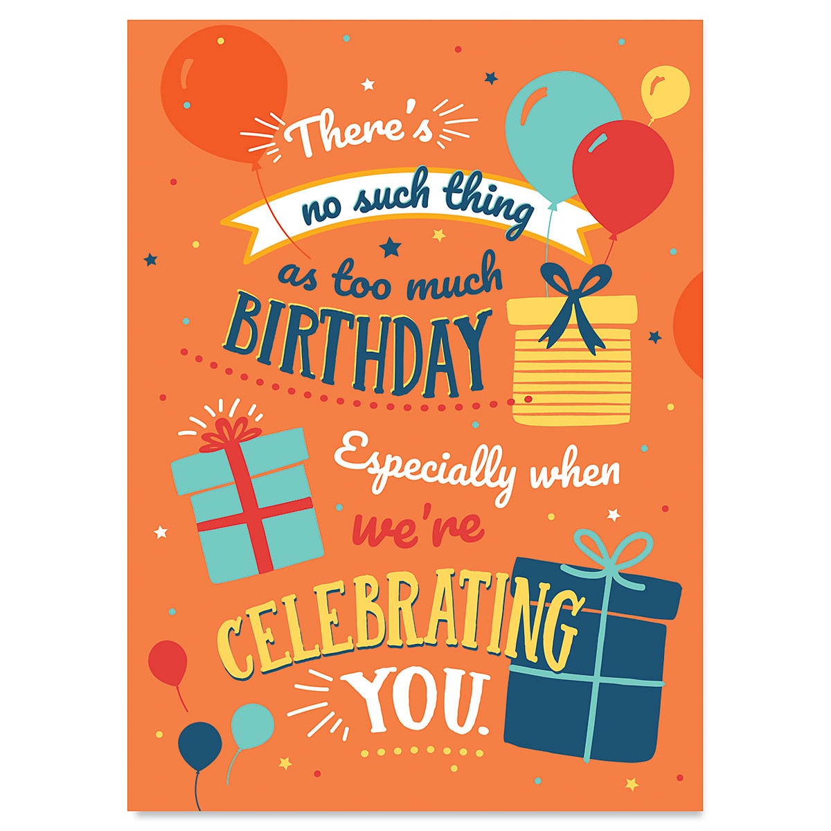 Too Much Voice Recordable Message Birthday Card | Current Catalog