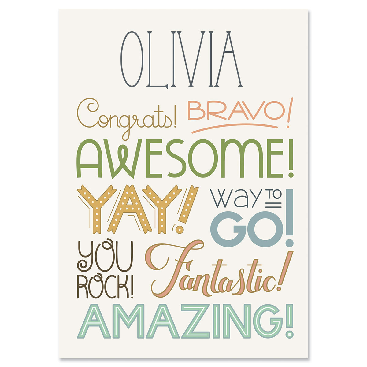 Celebration Personalized Congratulations Card | Current Catalog