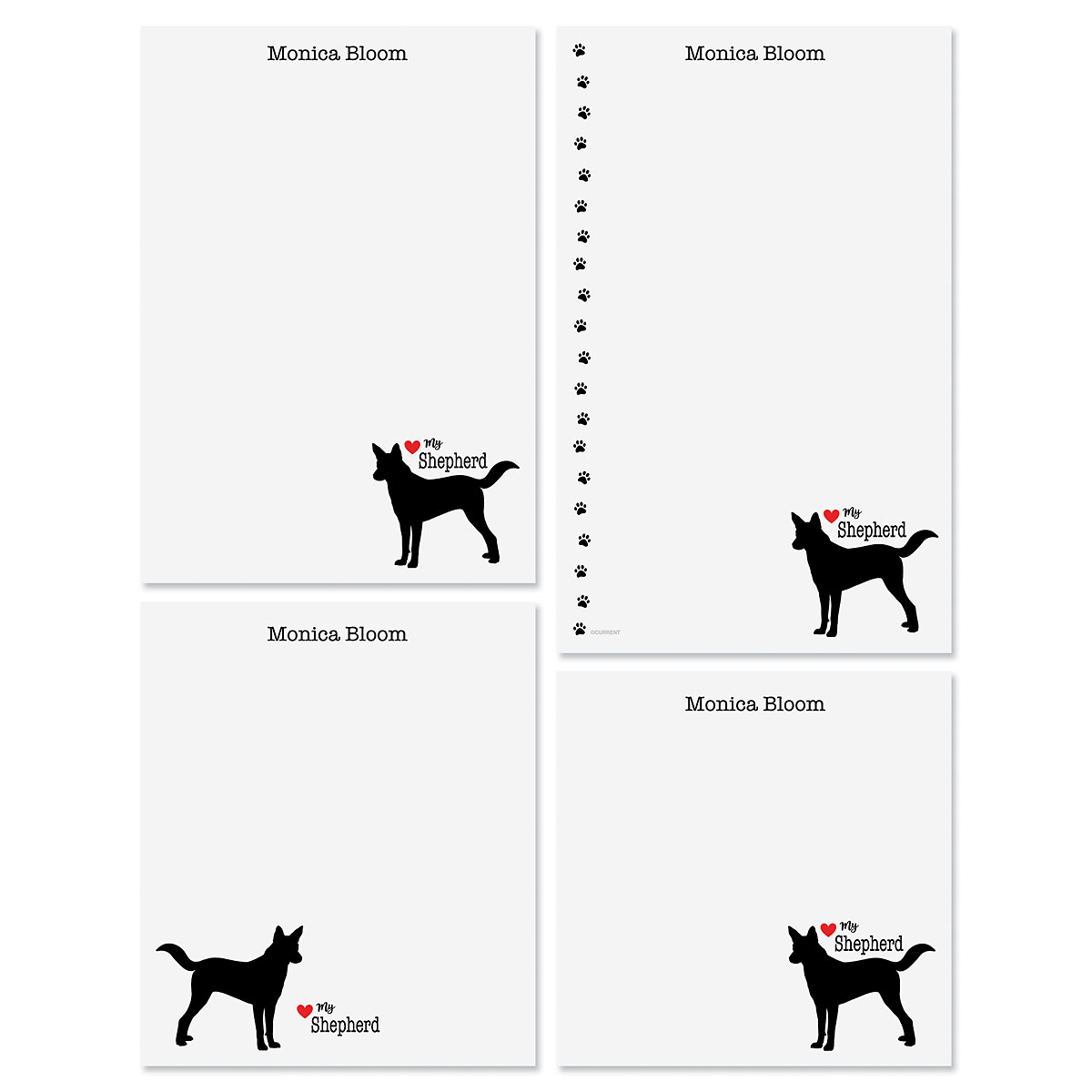Dog Breed Personalized Notepads | Current Catalog