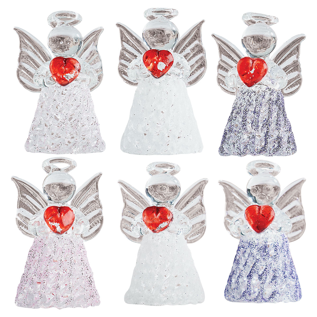 Spun Glass Angels with Hearts | Current Catalog