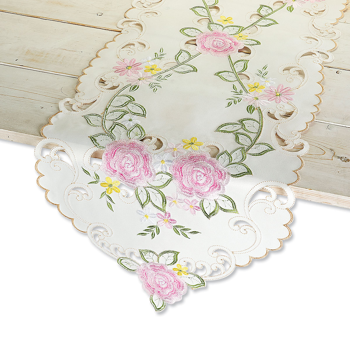 Roses Cutwork Table Runner | Current Catalog