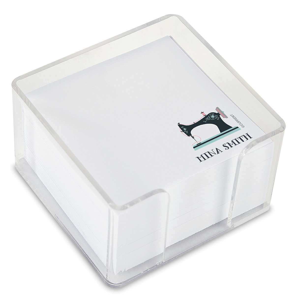 Quilt Personalized Note Sheets in a Cube | Current Catalog