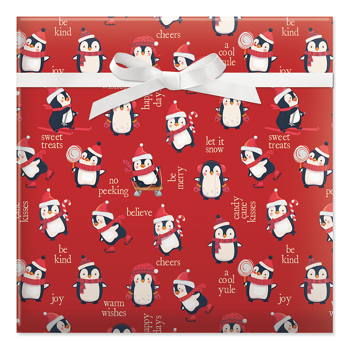 Penguin Pals Jumbo Rolled Gift Wrap | Current Catalog