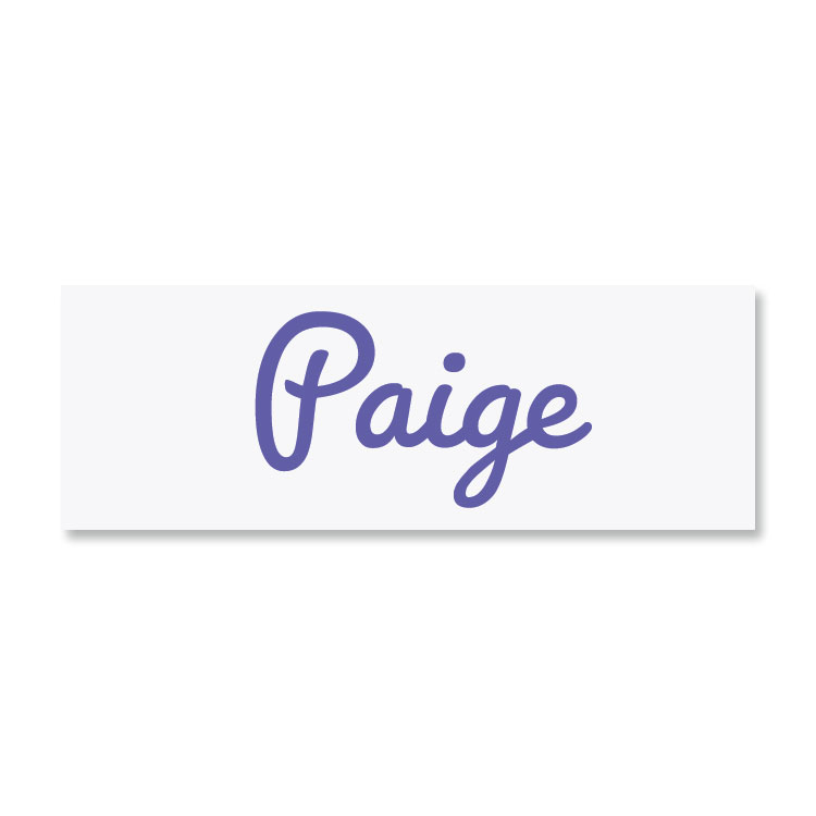 Purple Script Self-Inking Stamp | Current Catalog