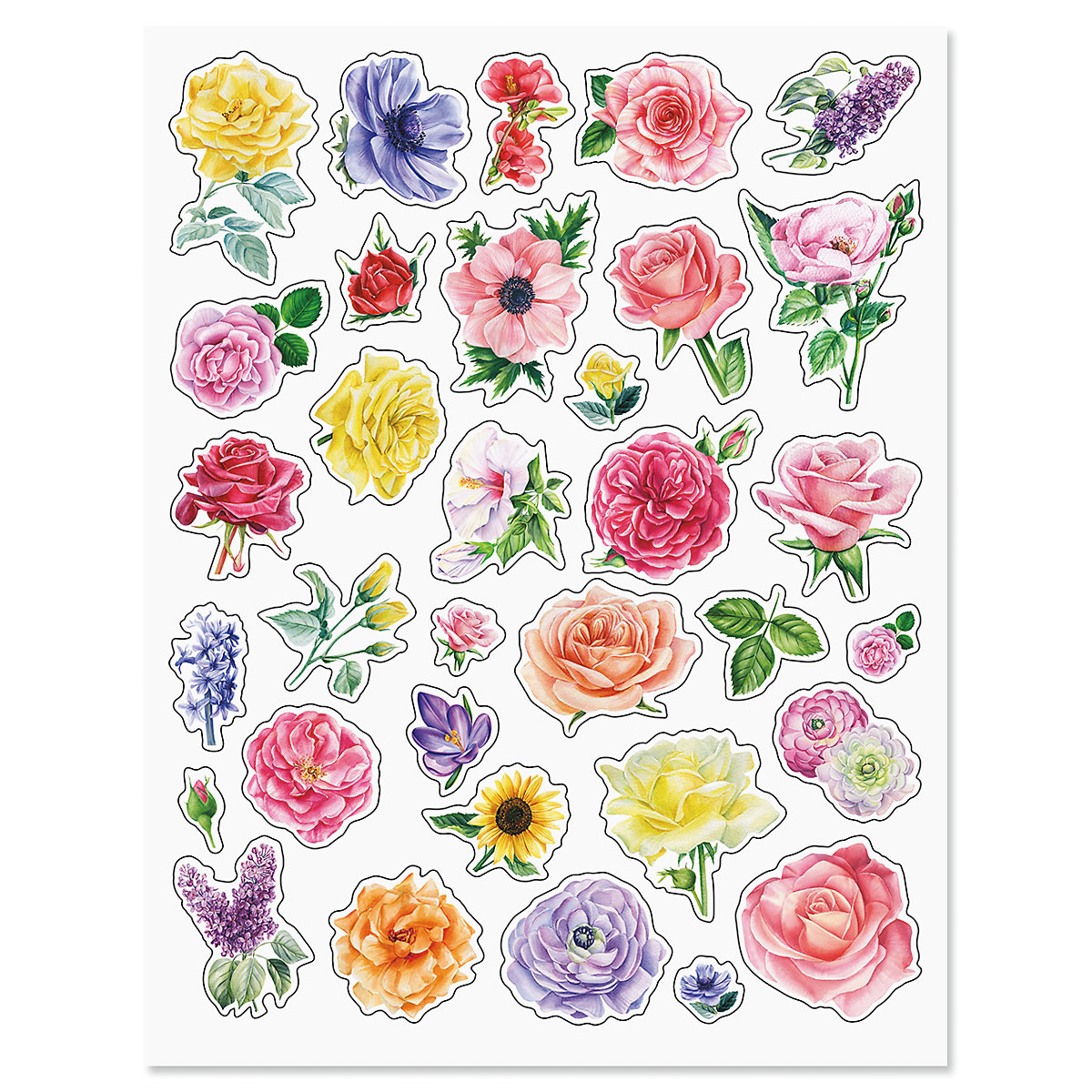 Rose Blossom Stickers | Current Catalog