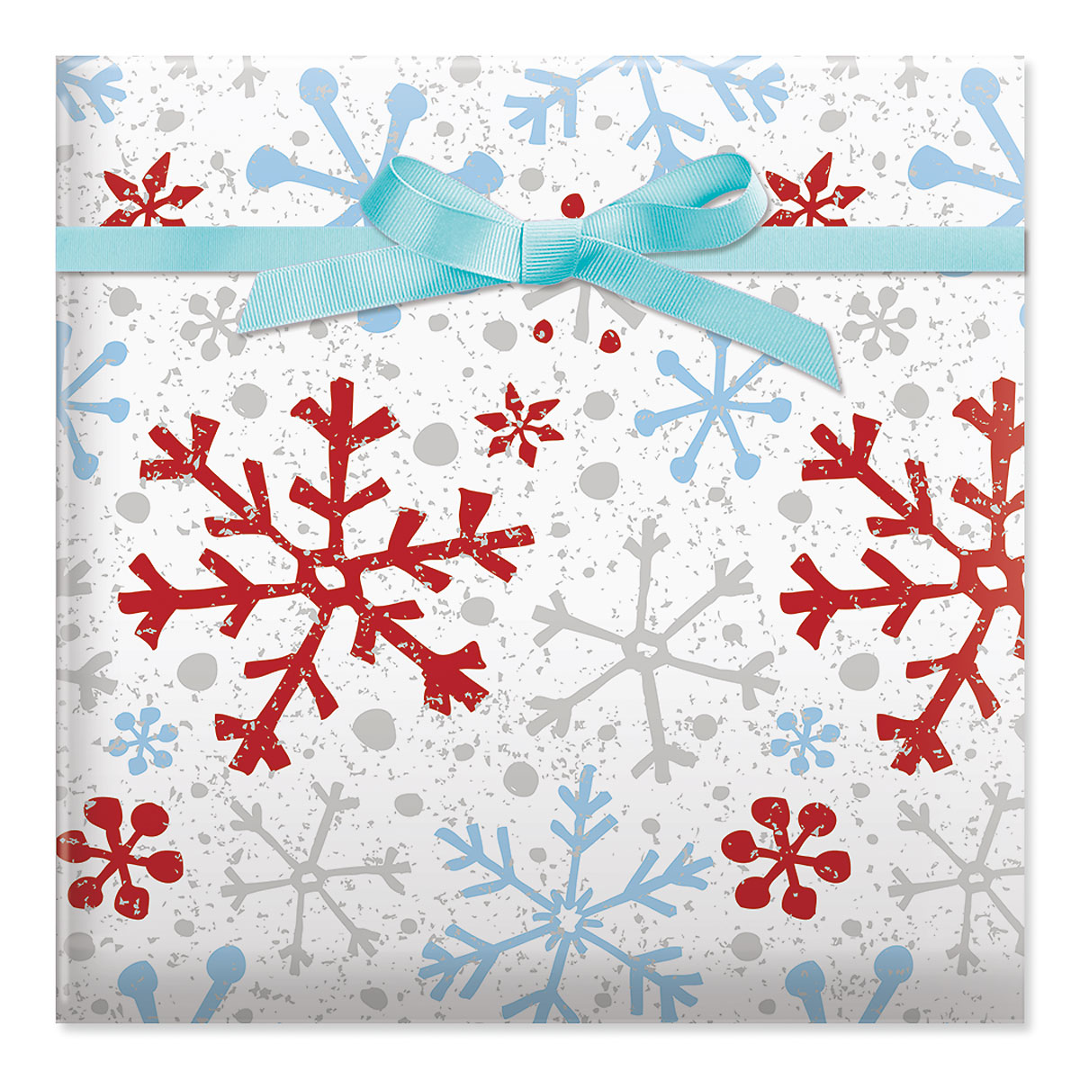 Crackle Snowflake Jumbo Rolled Gift Wrap and Labels | Current Catalog