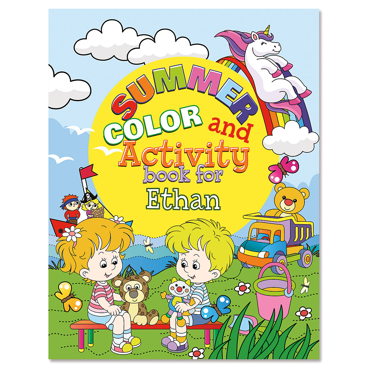 Summer Color & Activity Personalized Book | Current Catalog