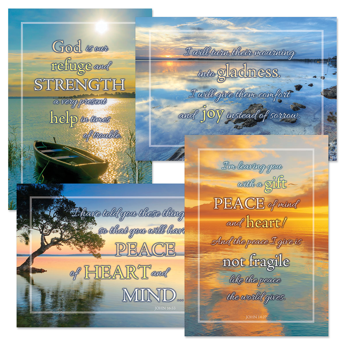 Refuge & Strength Faith Sympathy Cards and Seals | Current Catalog