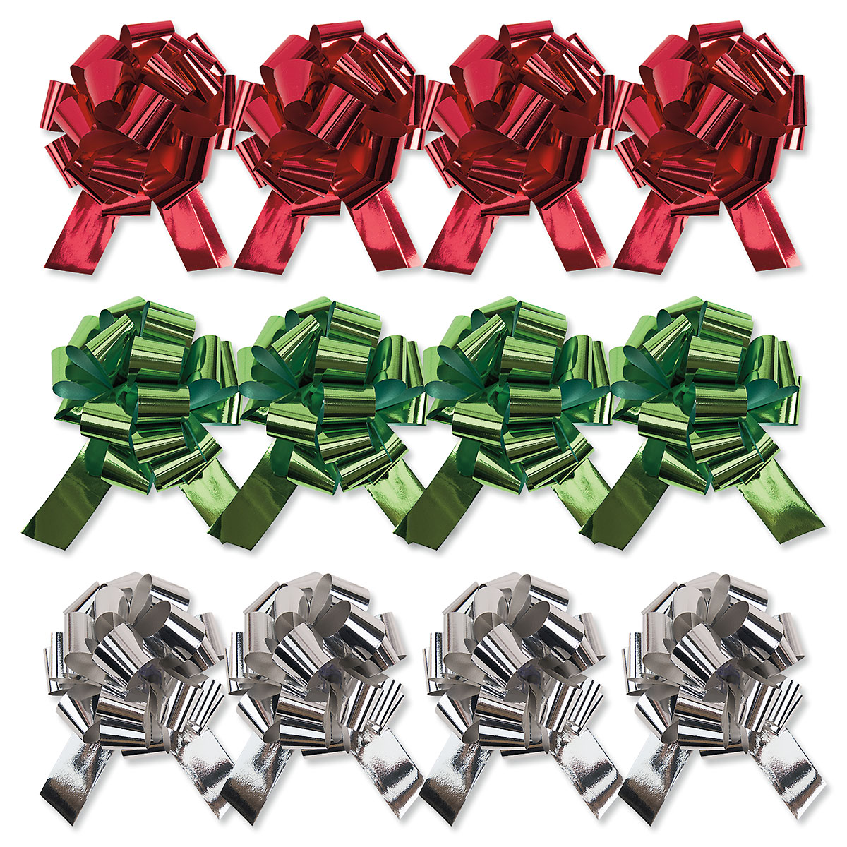 Metallic Christmas Pull Bows Value Pack | Current Catalog