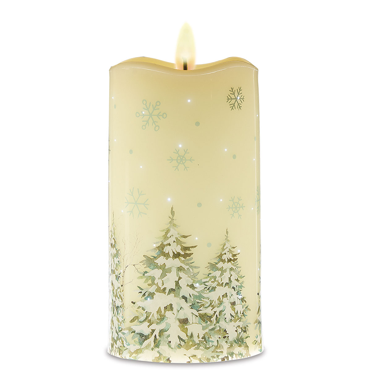 LED Snowy Trees Candle | Current Catalog