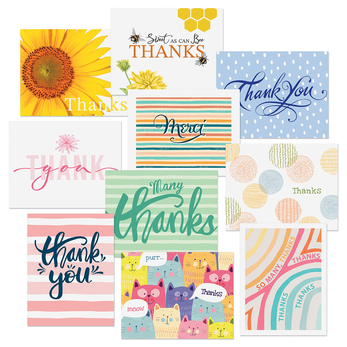 Cheerful Thank You Note Card Value Pack | Current Catalog