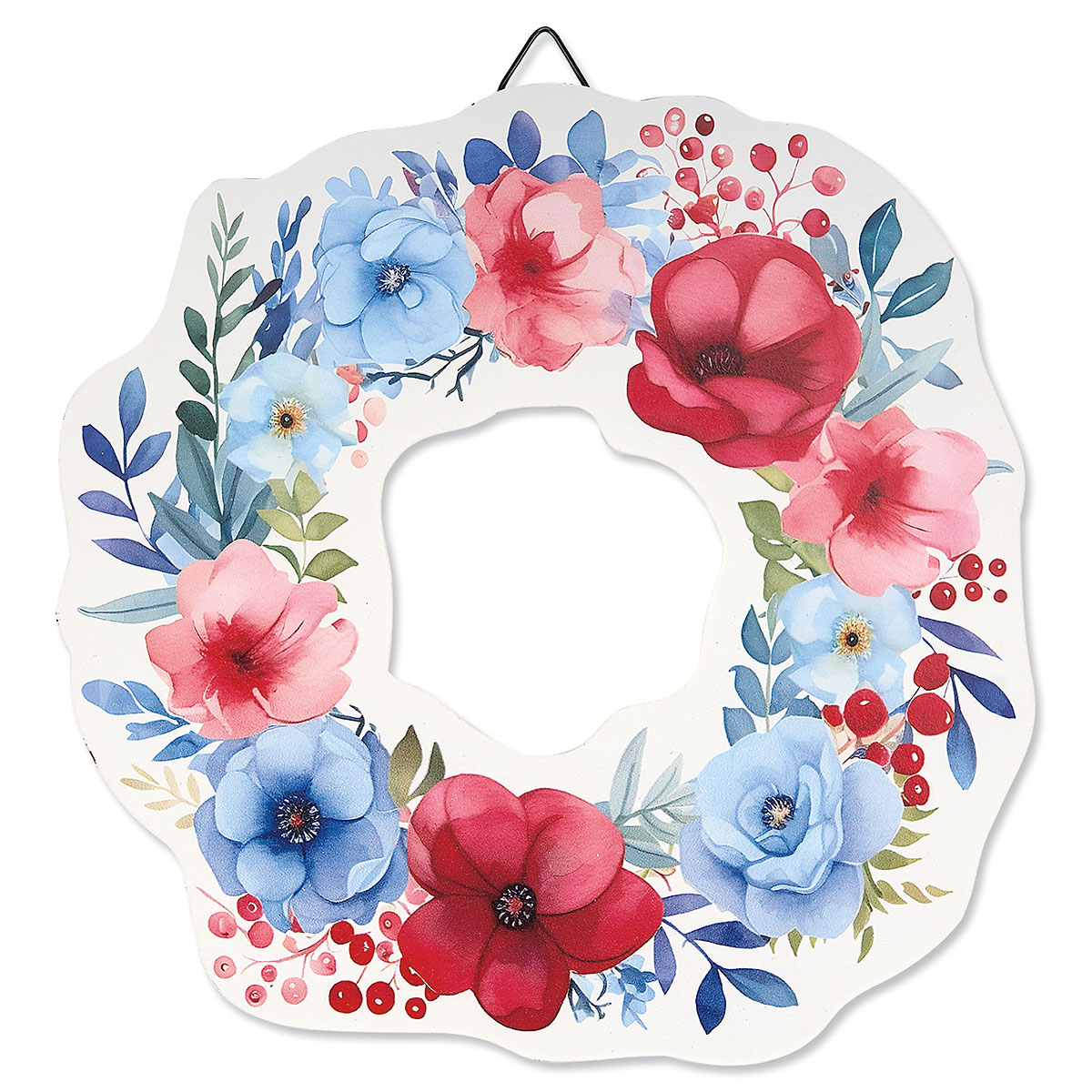 Patriotic Florals Wreath Plaque | Current Catalog