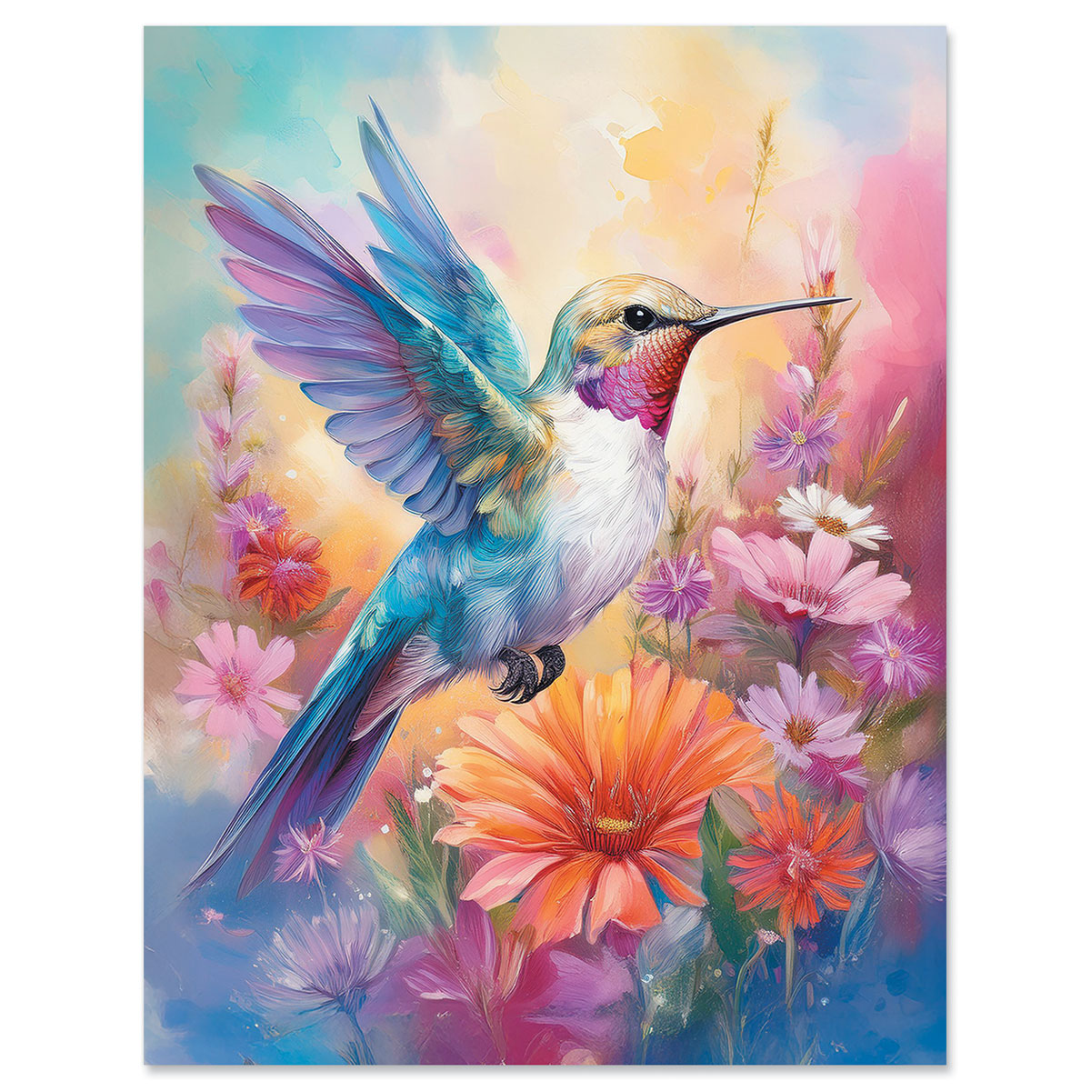 Pastel Hummingbird Note Cards | Current Catalog