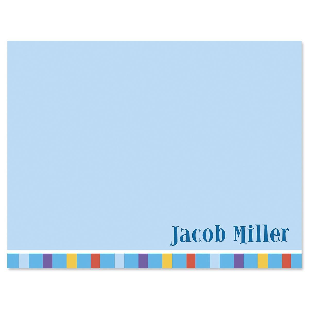 Color Bar Personalized Note Cards | Current Catalog