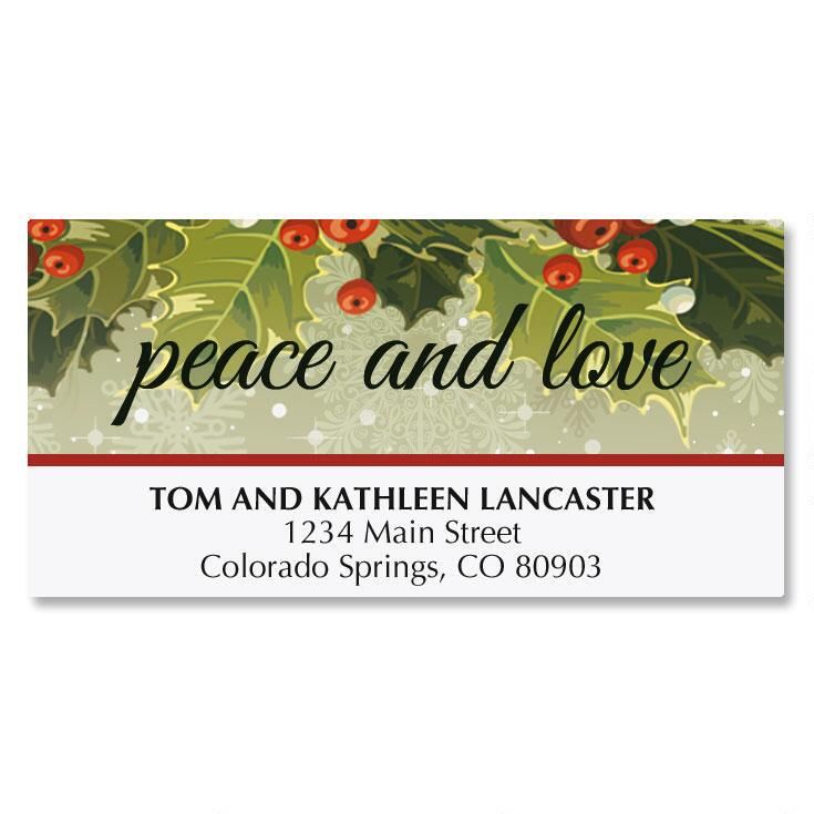 Vintage Holly Address Labels | Current Catalog
