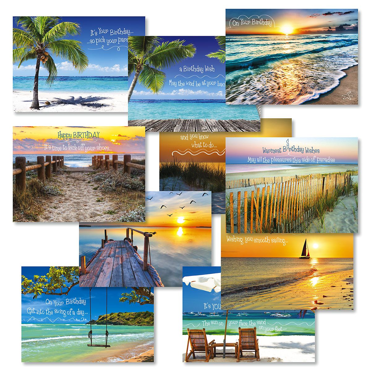 Coastal Birthday Greeting Cards Value Pack | Current Catalog