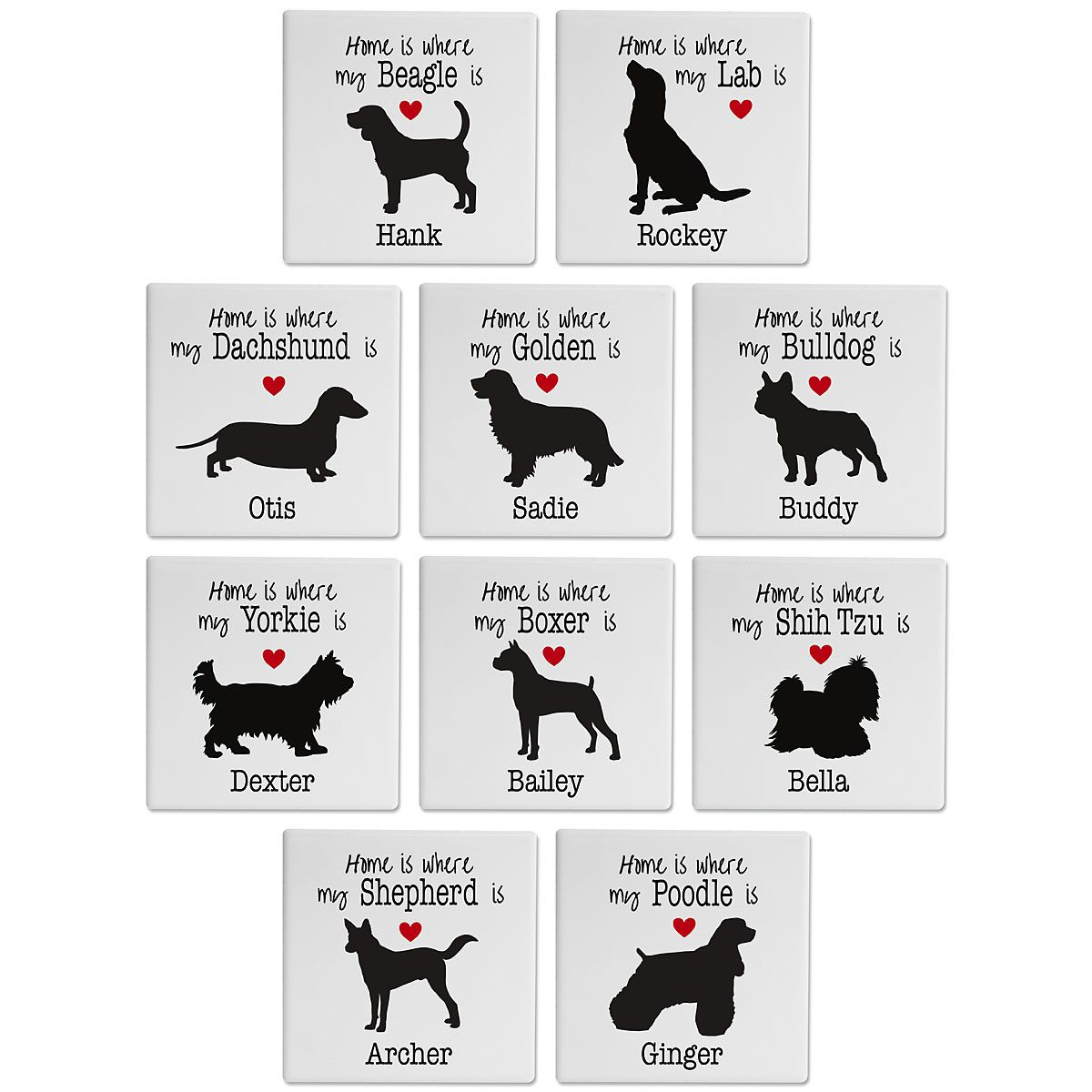 Personalized Dog Coasters | Current Catalog