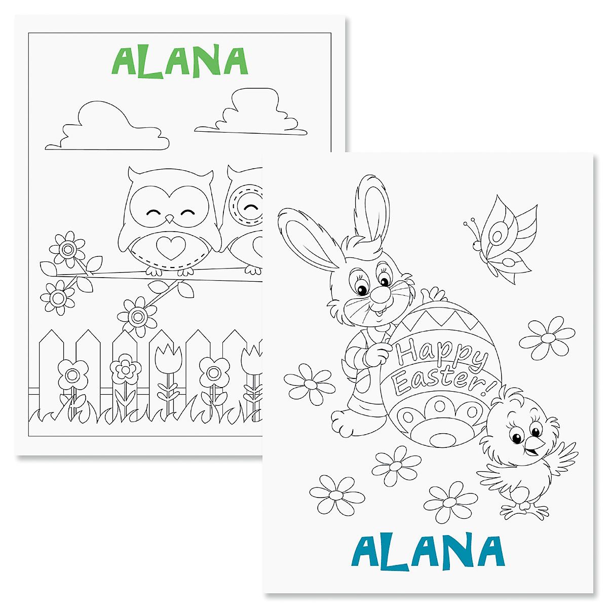 Happy Easter Personalized Coloring Book | Current Catalog