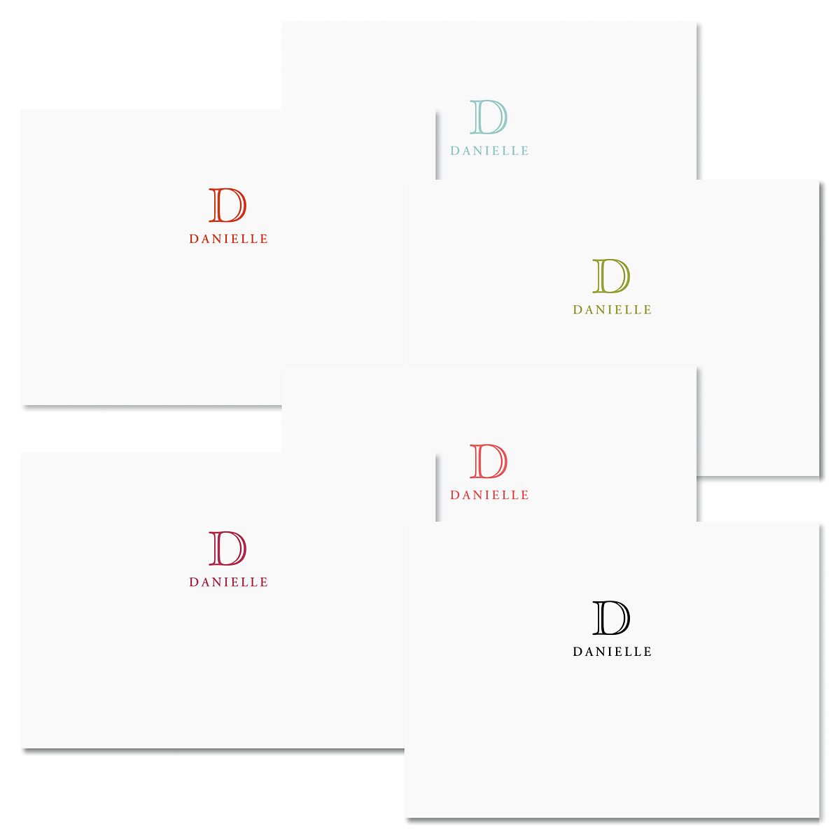 Classic Initial Personalized Note Cards | Current Catalog