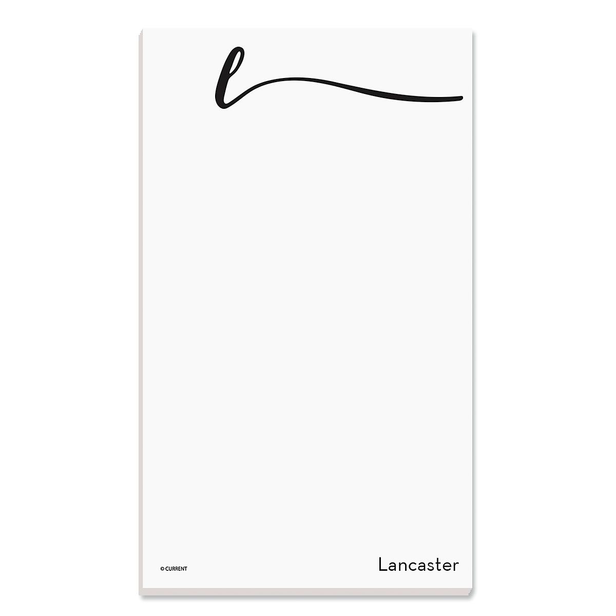 Cursive Initial Personalized Note Pads | Current Catalog
