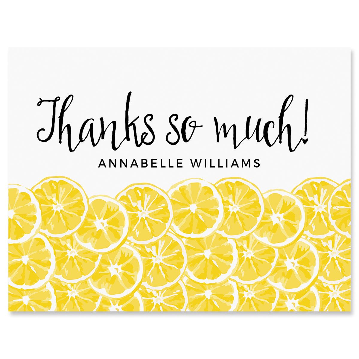 Personalized Lemons Thank You Cards - Heavy Stock | Current Catalog