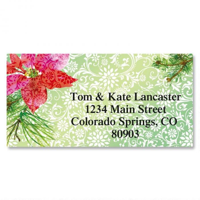 Festive Flower Border Address Labels | Current Catalog