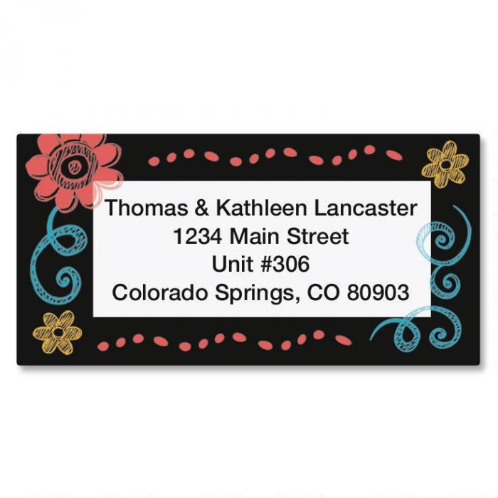 Slate Border Address Labels | Current Catalog