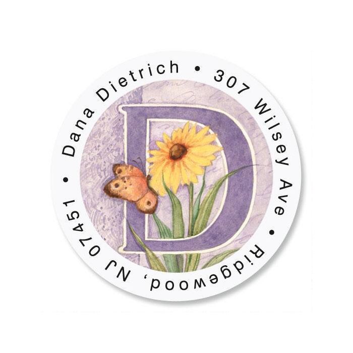 Spring Alpha Initial Round Address Labels | Current Catalog