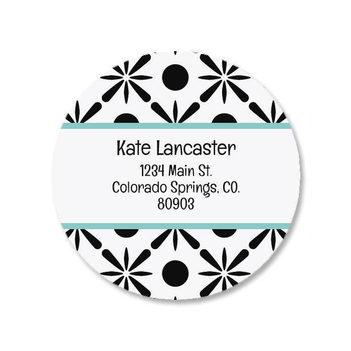 Stately Round Address Labels | Current Catalog