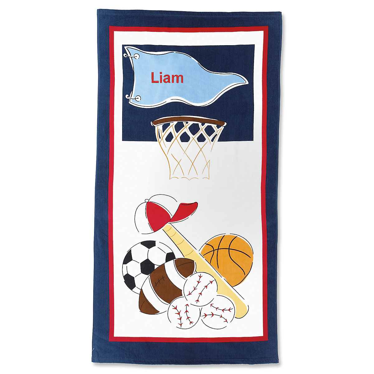 Sports Personalized Beach Towel | Current Catalog