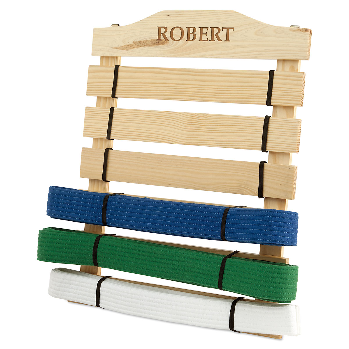 Martial Arts Personalized Wooden Belt Display Rack | Current Catalog