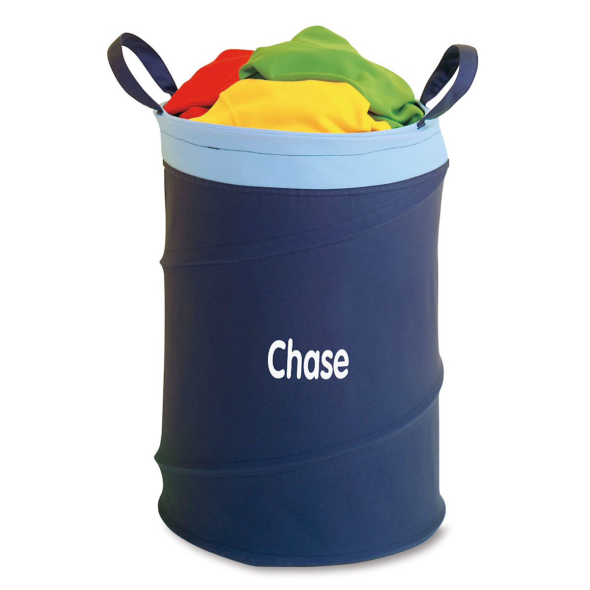 Blue Collapsible Personalized Laundry Tote | Current Catalog