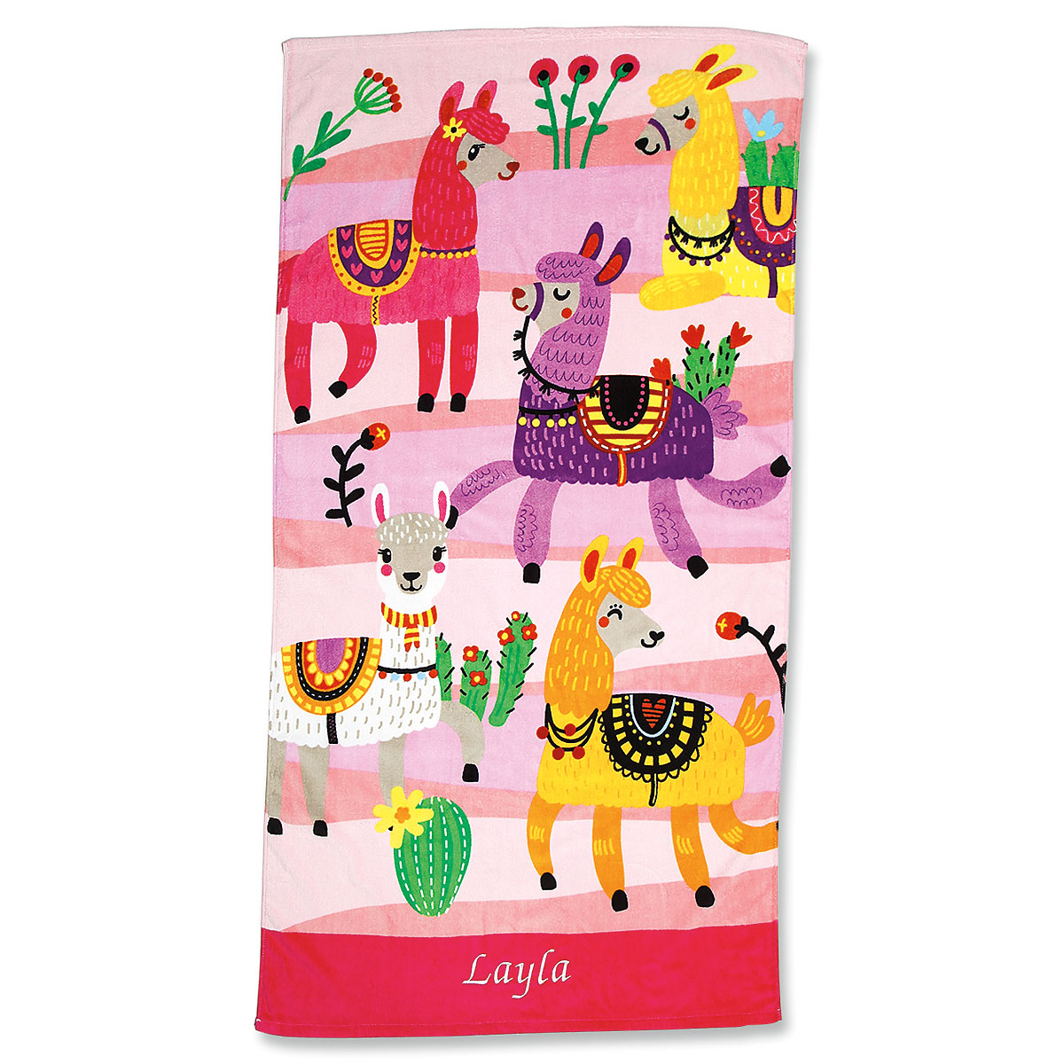 Llama Personalized Beach Towel | Current Catalog