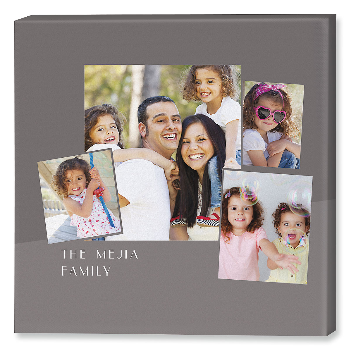 Family Name Collage Photo Canvas - 12x12 | Current Catalog