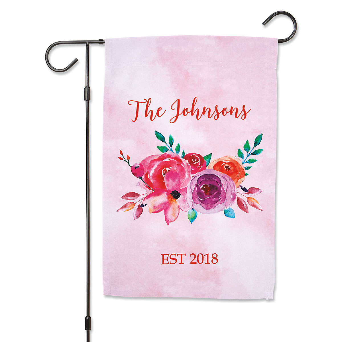Floral Family Name Personalized Garden Flag | Current Catalog