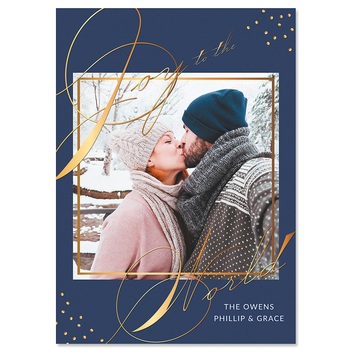 Blue Joy Photo Christmas Cards | Current Catalog