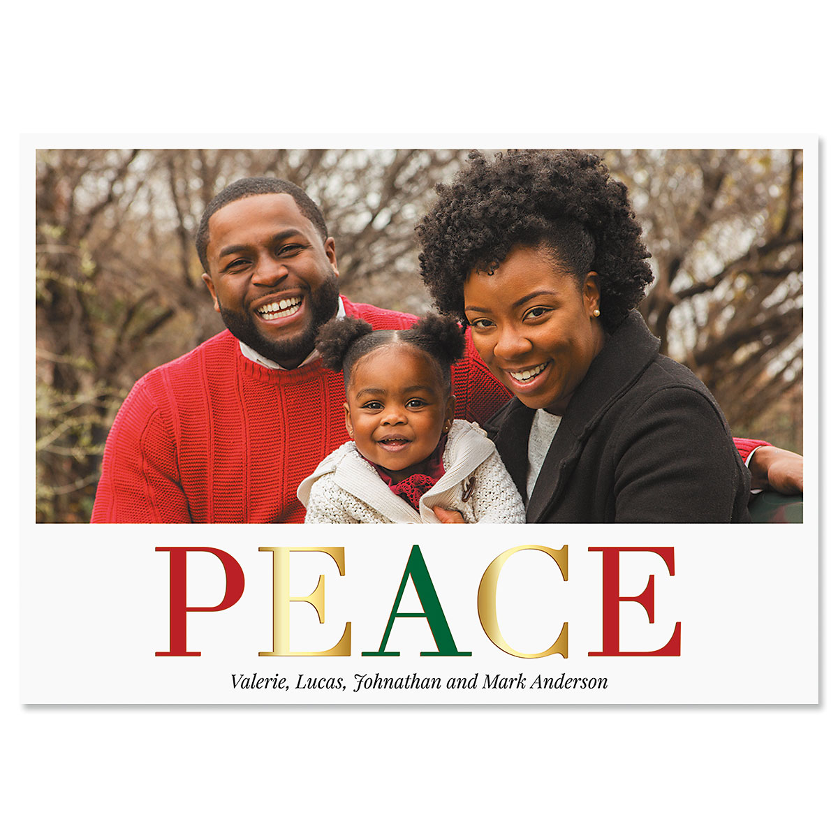 Peace Photo Christmas Cards - 10 | Current Catalog